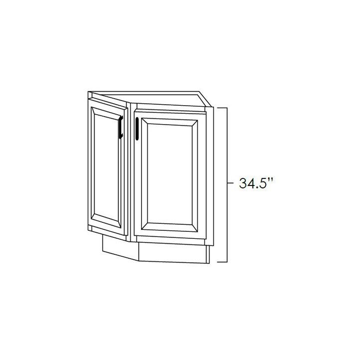West Point Grey - 24" - Base End Angle Cabinet