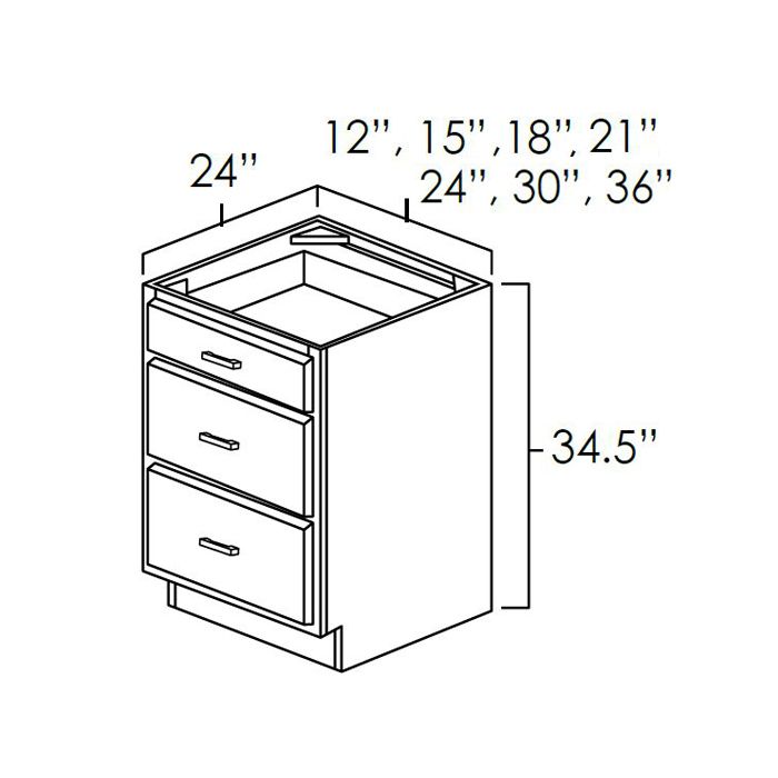 West Point Grey - 12" - Drawer Base Cabinet
